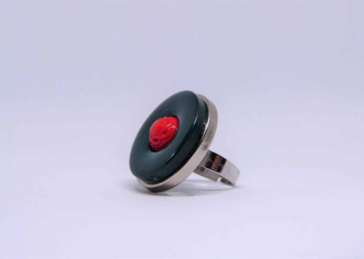 Bague Couleurs de Noël - Du bouton au bijou
