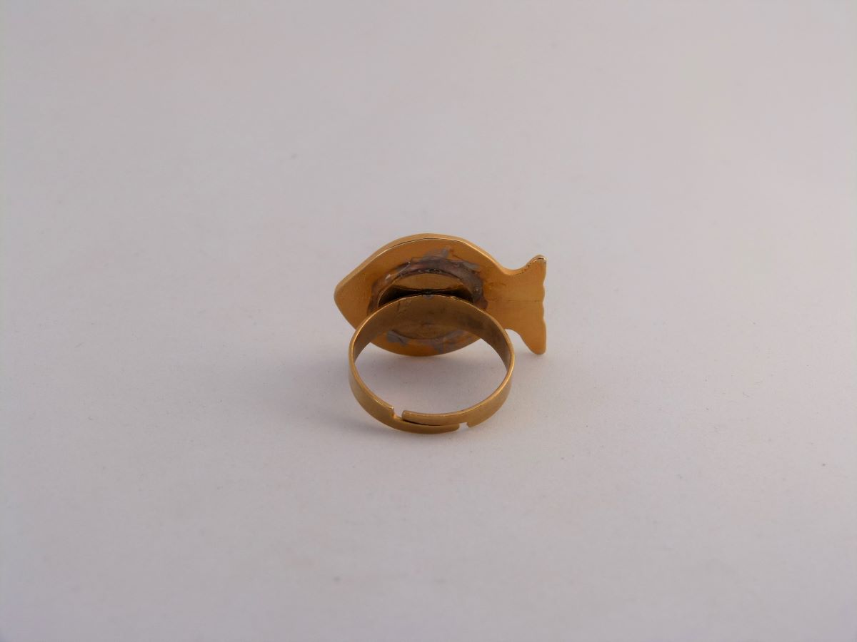 Bague Poisson - Du bouton au bijou